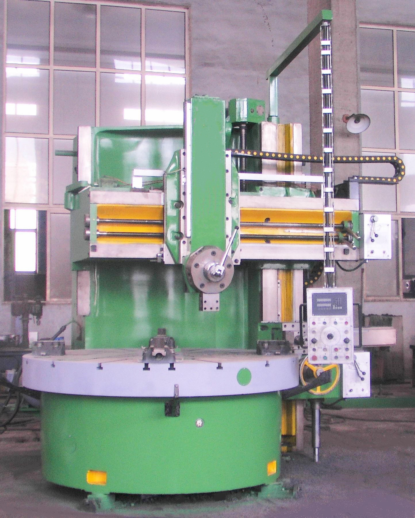 High Safety Level Vertical Lathe C5126 Heavy Duty Metal Cutting single ...