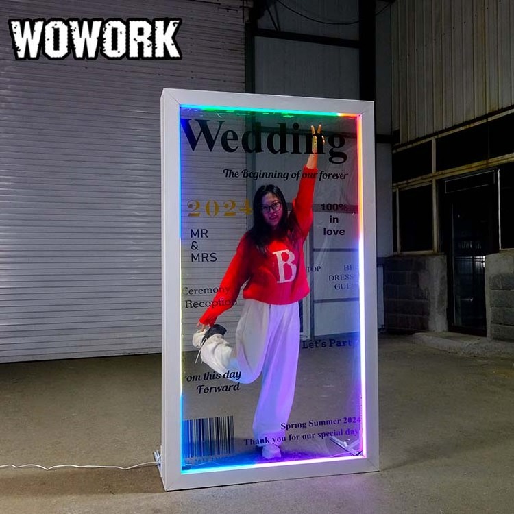 WOWORK 2024 newest SST mirror custom panel arch photo booth background ...