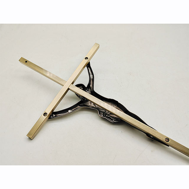 Funeral Crucifix And Cross 8047 in Metal Material and Antique Brass ...