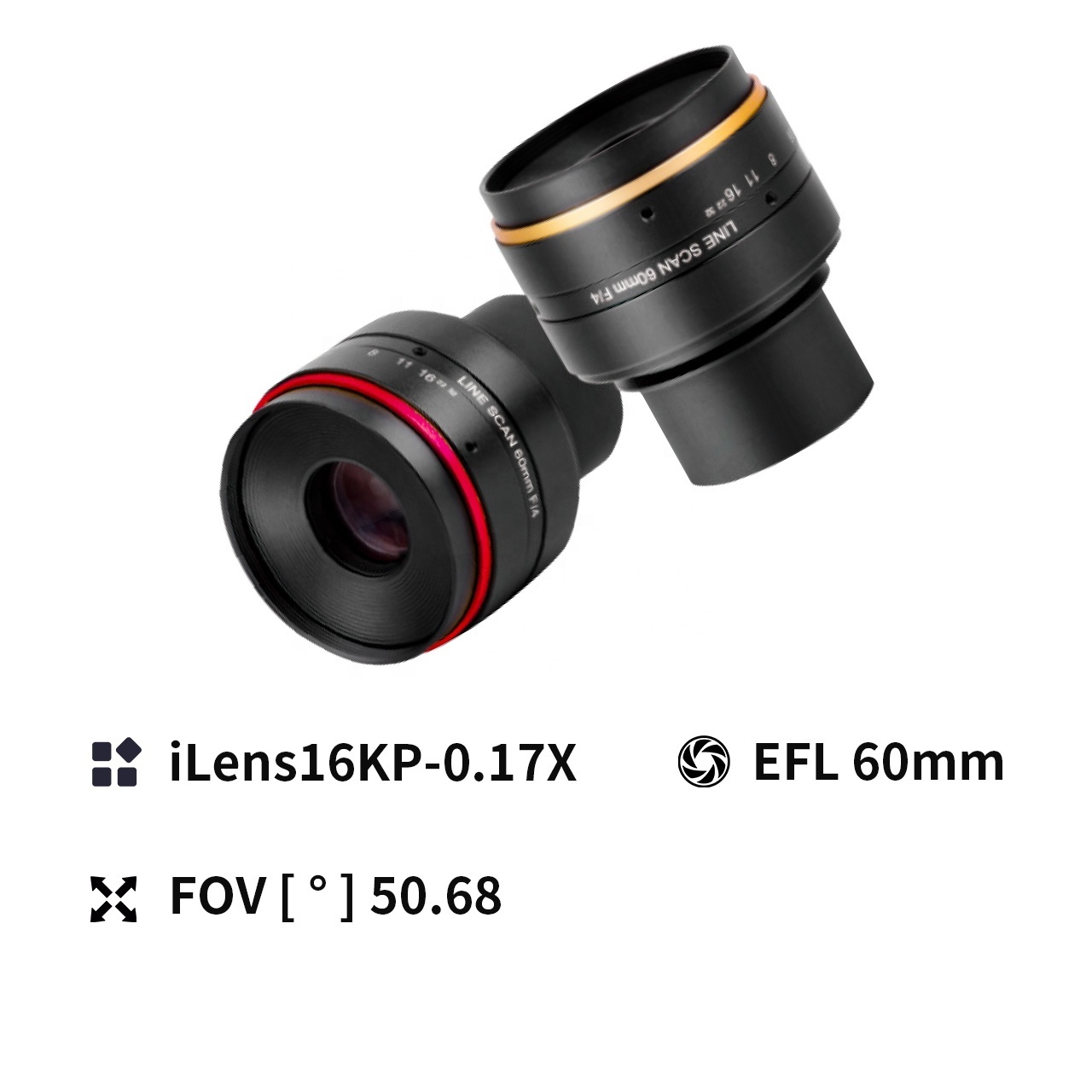 New Clarity 60mm 16K 8K Series Line Scanning Industrial Lens Vision ...
