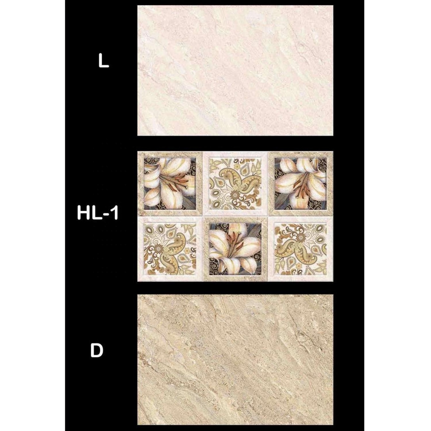 3D Flower Pattern 30x60 Matt Beige Color Ceramic Wall Shower Tile for ...