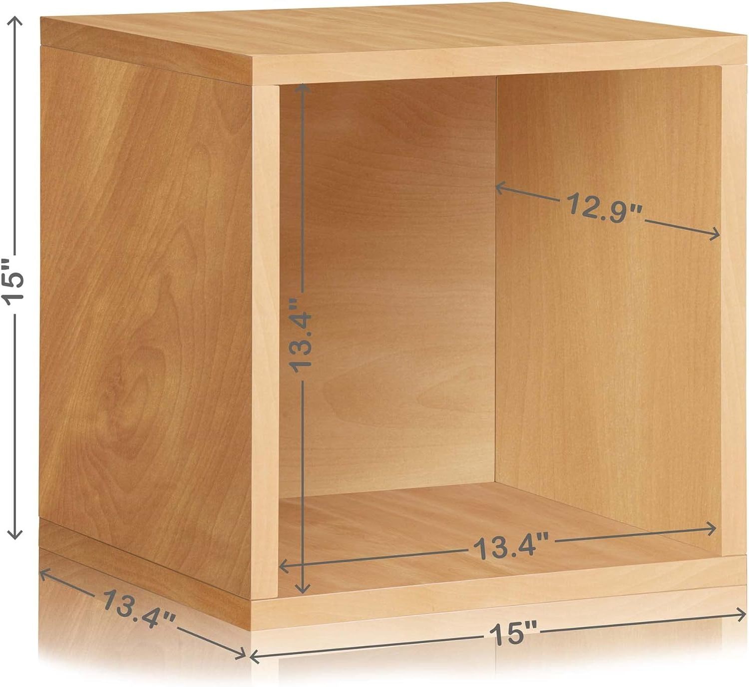 Basics Vintage Vinyl Record Storage Block Cube Organizer Shelf ...