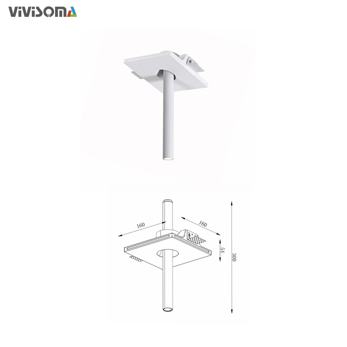 Modern Simple Plaster Gypsum LED Stick Adjustable COB Downlight ...