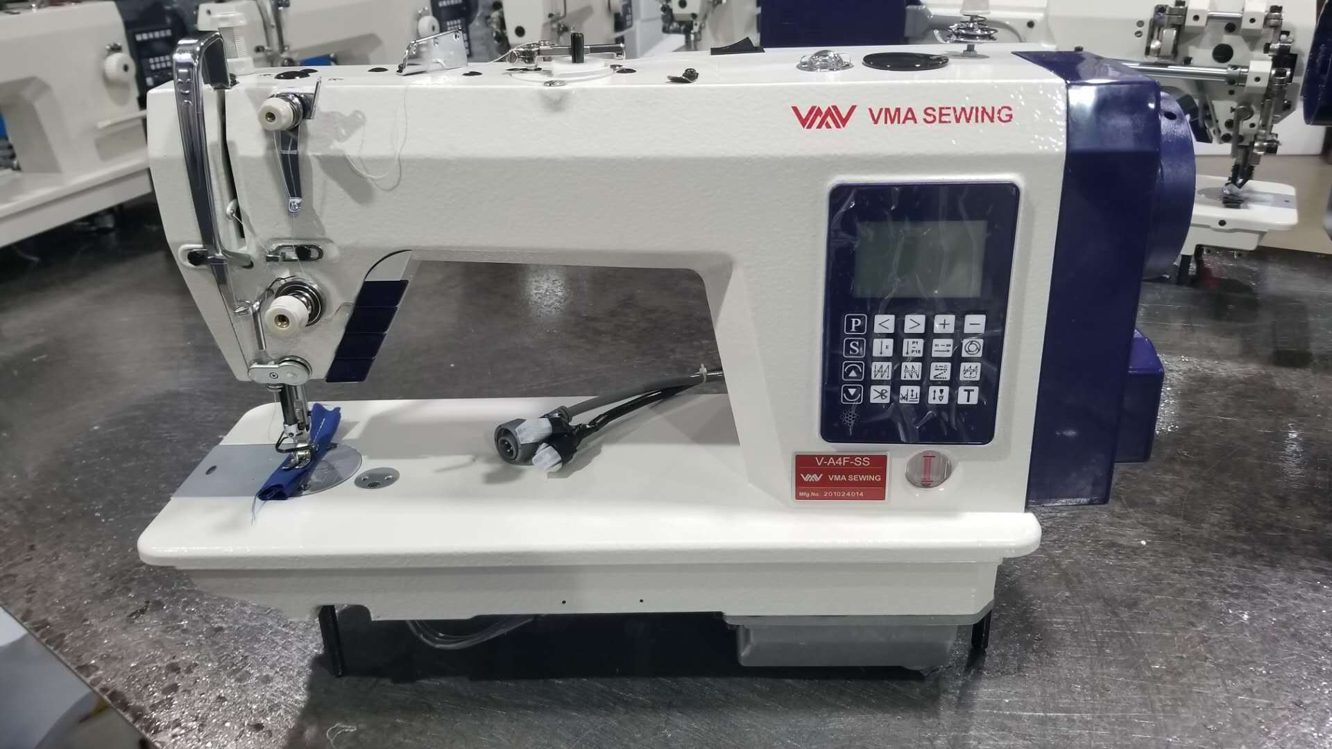 VMA Wholesale Electronic Double Step Motor Industrial Sewing Machine Lockstitch Needle Direct ...