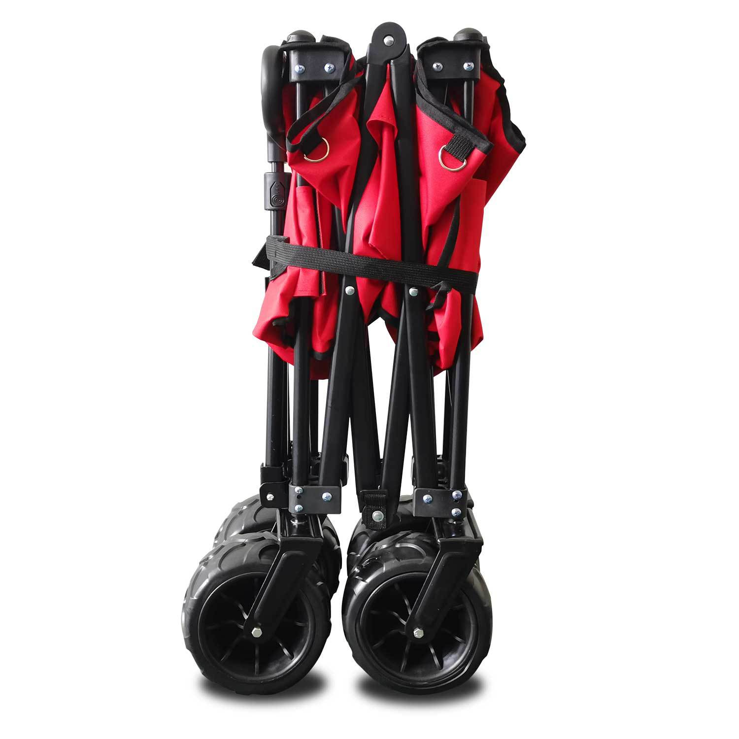 Collapsible garden camping wagon cart metal loading capacity 80KG ...