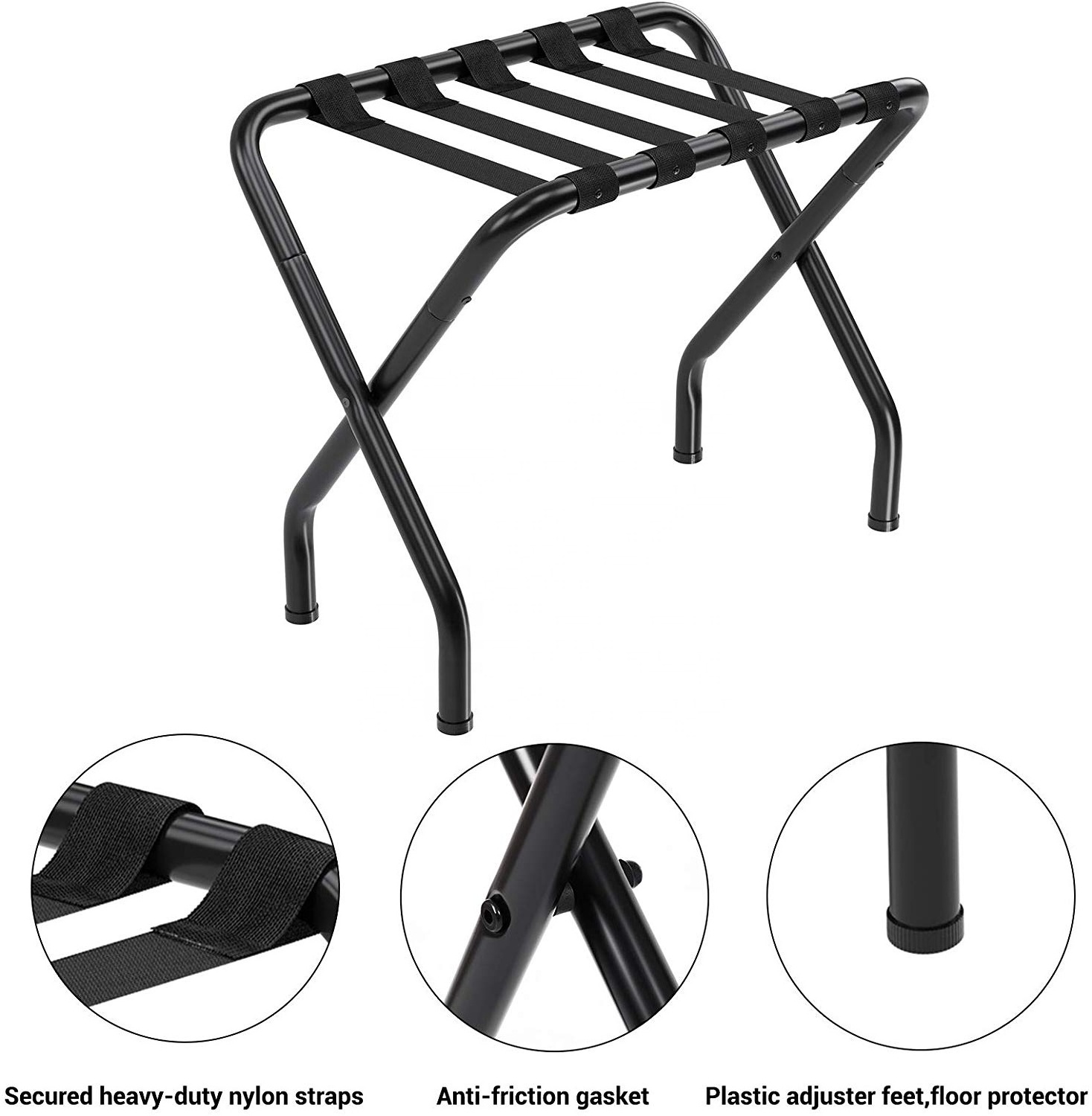 Hotel room luggage racks stainless steel folding luggage rack ...