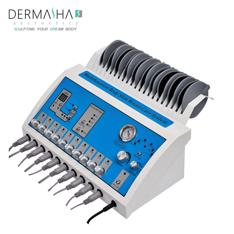 Portable EMS 2 In 1 Muscle Electromagnetic Stimulator Slimming Vacuum ...