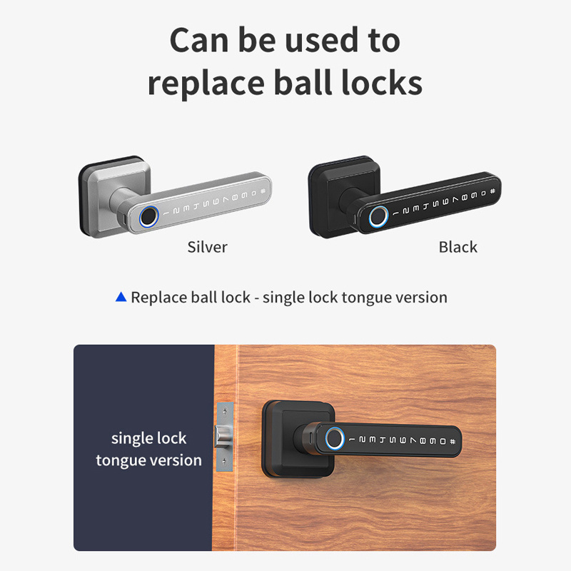 Custom tuya Wifi security door lock electronic code fingerprint ...