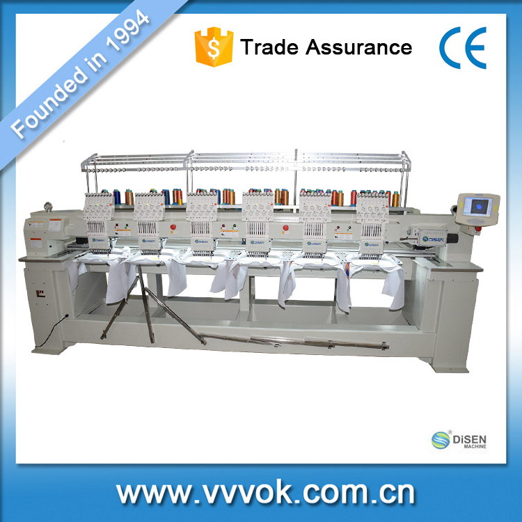 Industrial multifunction six heads embroidery machine for sale ...