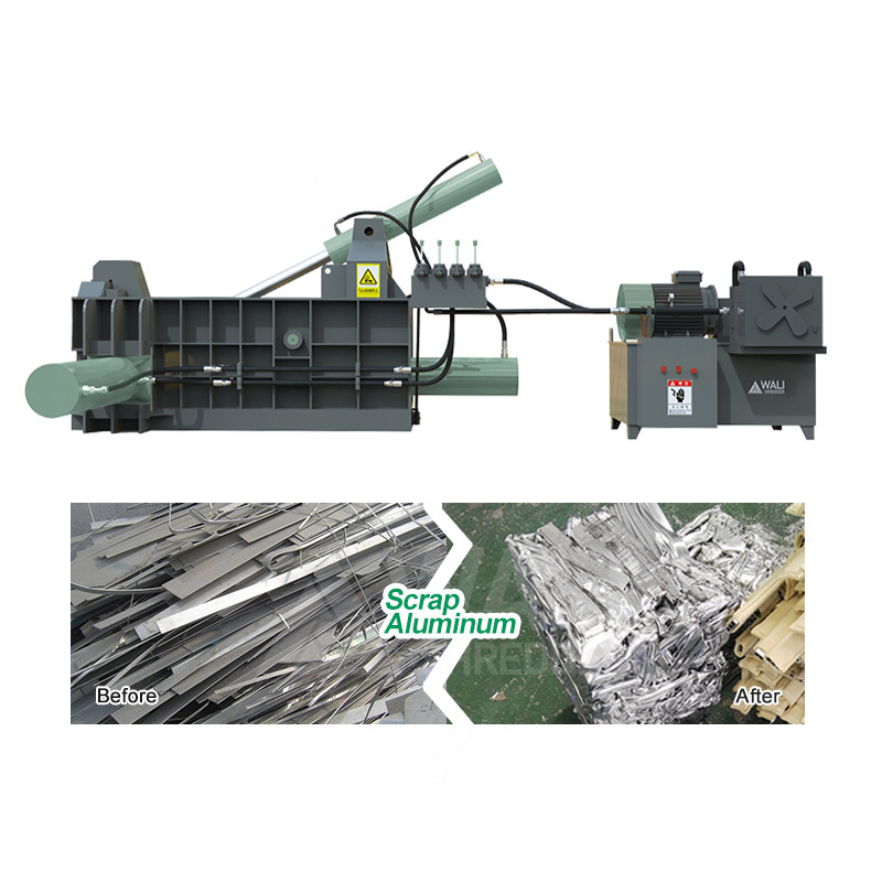 Automatic Waste Metal Compactor Iron Scrap Steel Aluminum Can Copper ...