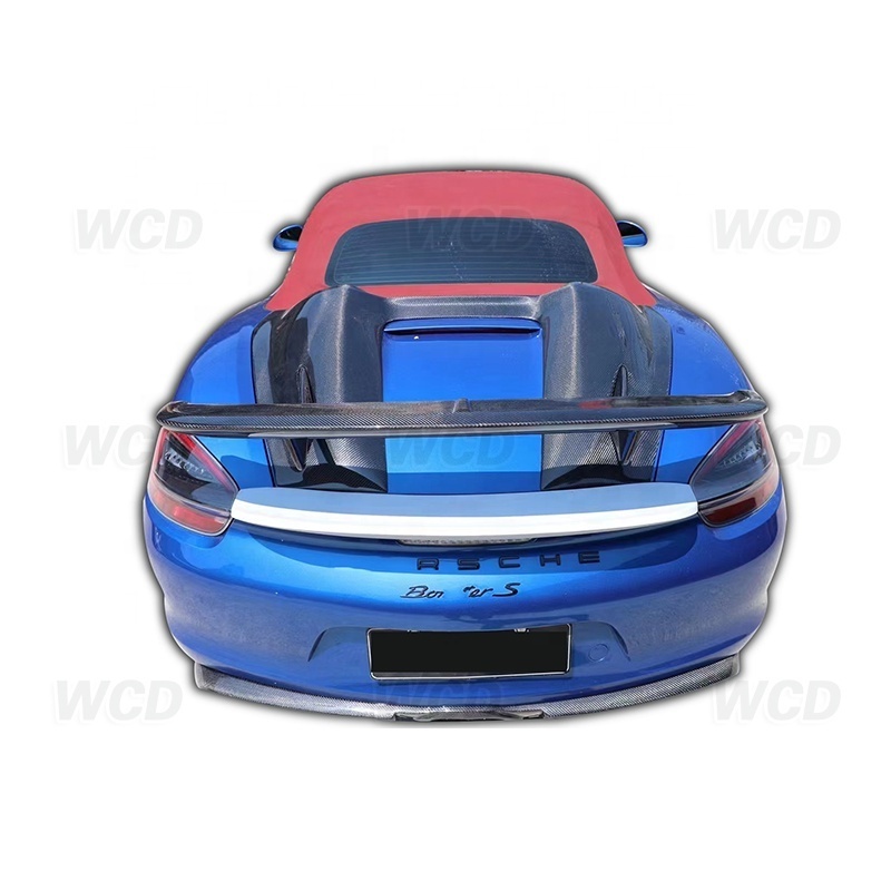 For porsche 718 Boxster carbon fiber spoiler 981 carbon fiber tail ...