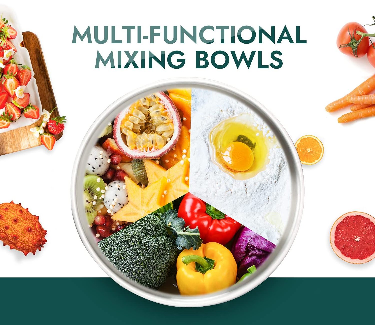 Factory directly sell salad bowl Stainless Steel Mixing Bowl ...