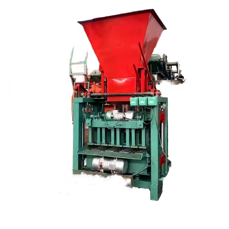 Electric Motor Chain Lifting Brick Making Machine with Hopper Hollow ...