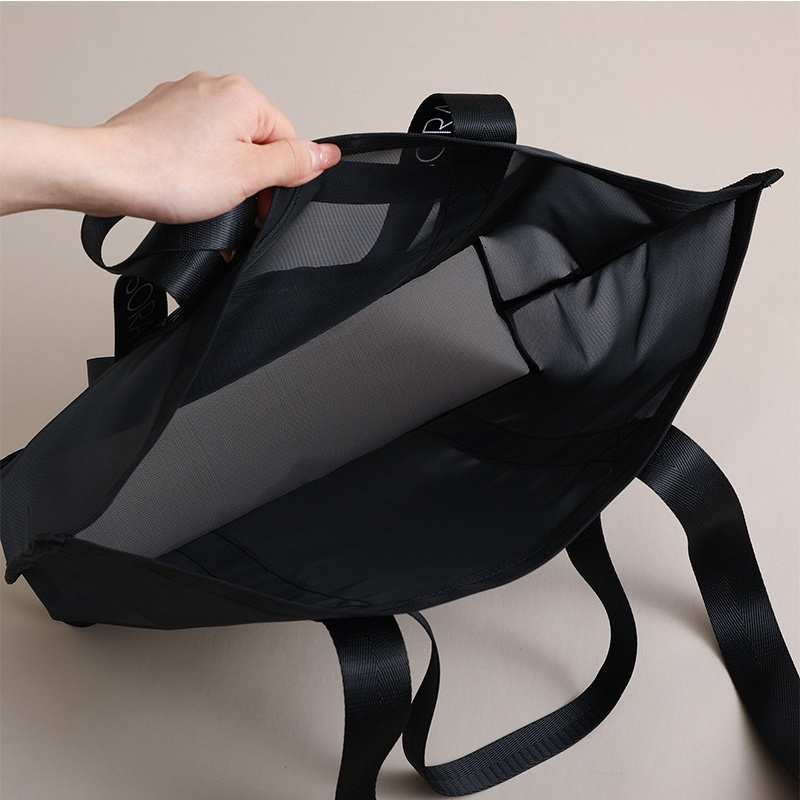 Custom Printed Handles Reusable Custom Nylon Mesh Tote Bag Mesh ...