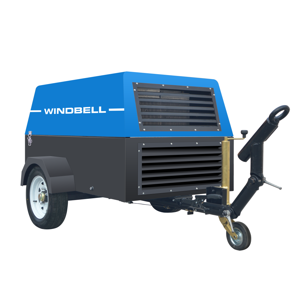 25hp 30hp 50hp Portable Mining Diesel Engine Screw Air Compressor ...