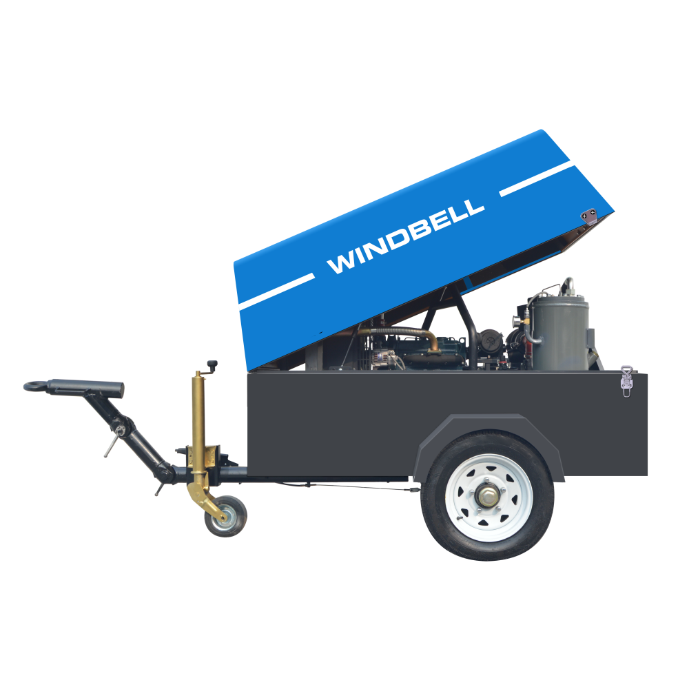 25hp 30hp 50hp Portable Mining Diesel Engine Screw Air Compressor ...