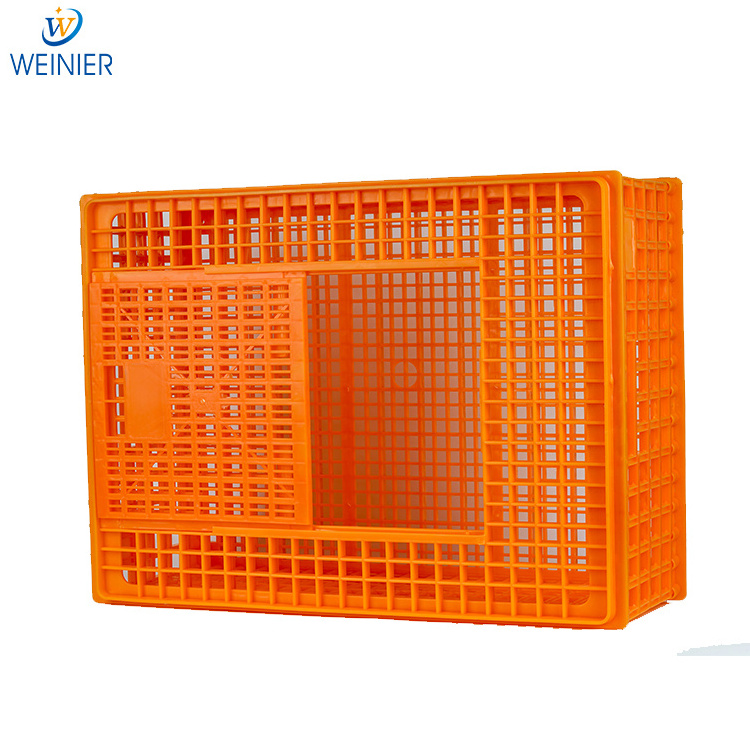 Poultry Plastic Transport Crate live Chick Turnover Box Chicken ...