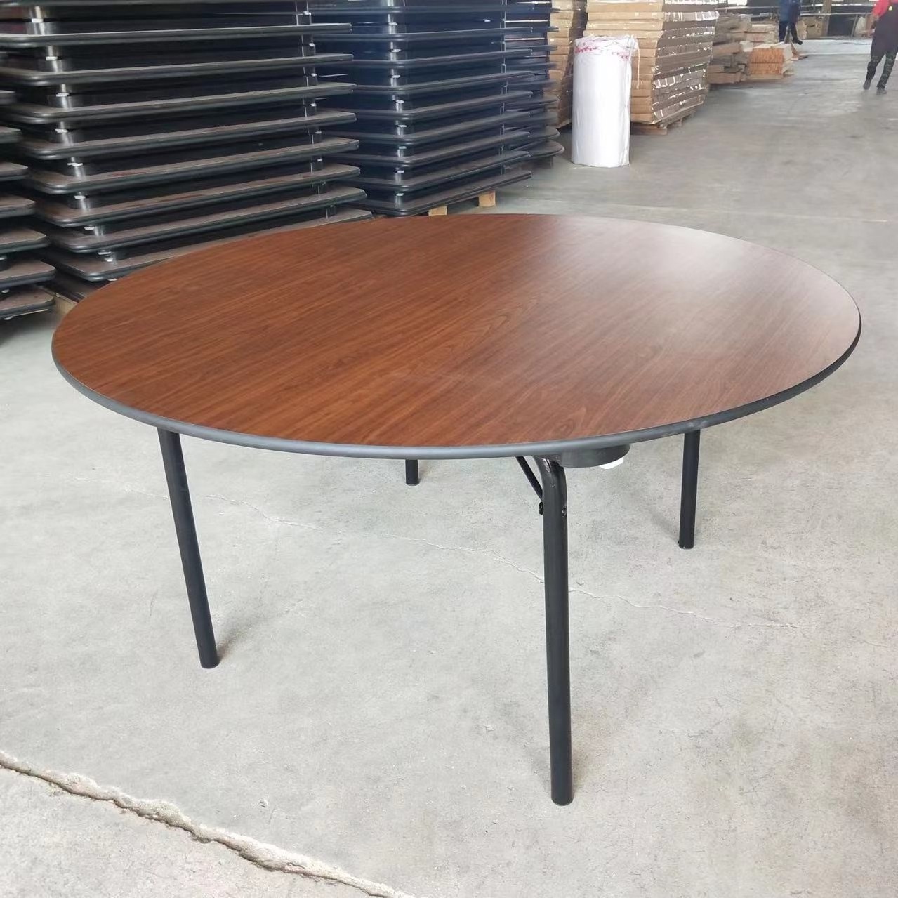 60" round used for banquet outdoor wood wedding folding table ...