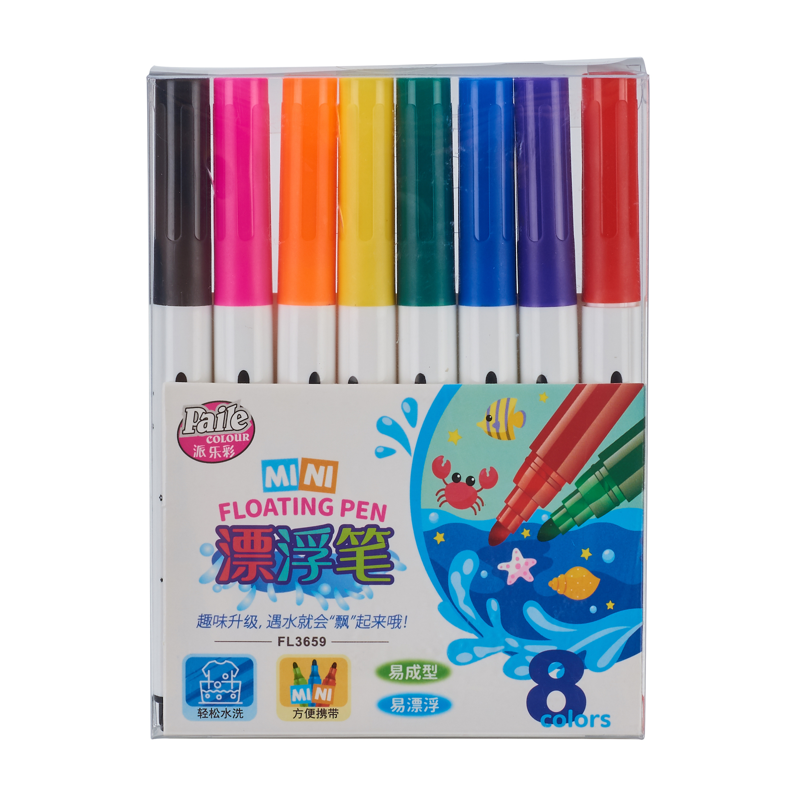 8-Color Magic Floating Pens Set Fine Tip Erasable Floating Marker Set ...