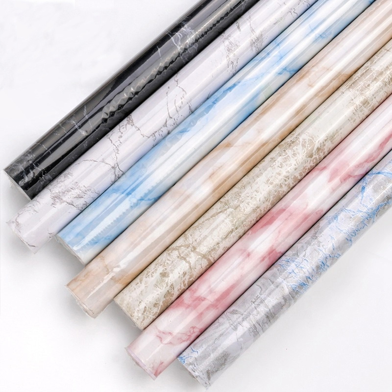 China manufacture pvc black stone wall paper sticker self stick ...