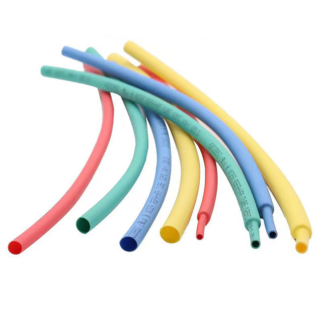 Insulated Yellow and Green Heat Shrink Tubing Thin Wall Insulation Heat ...