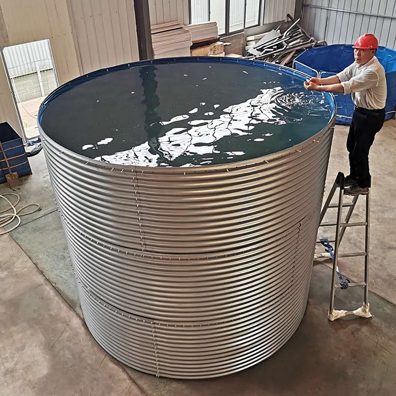 Galvanised Corrugated Steel Water Tank with Liner Round Agricultural ...