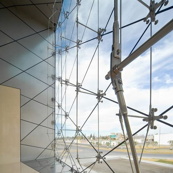 spider curtain wall fittings steel truss spider glass curtain wall ...
