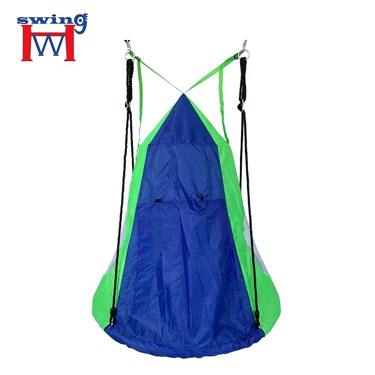 Outdoor Kids Garden Pod Hanging Swing Chair with Tent | Bestsuppliers.com