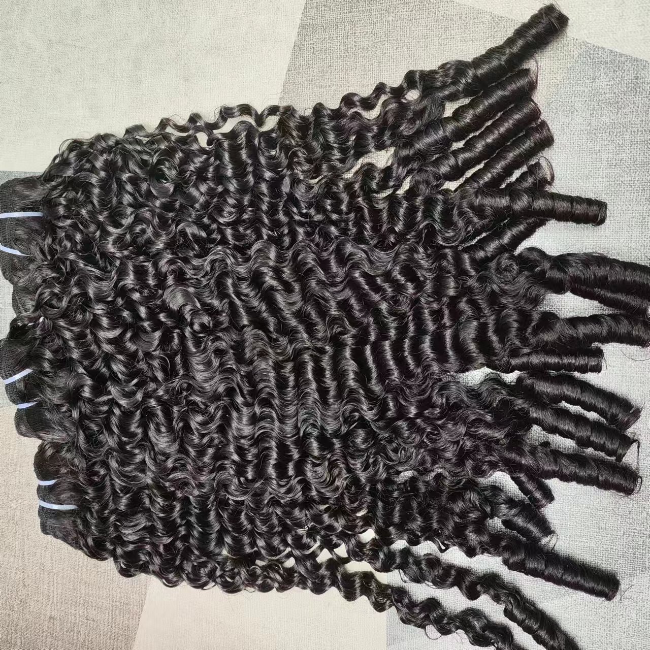 Eurasian Curly Vietnamese Raw Hair Bundles Virgin indian Human Hair ...