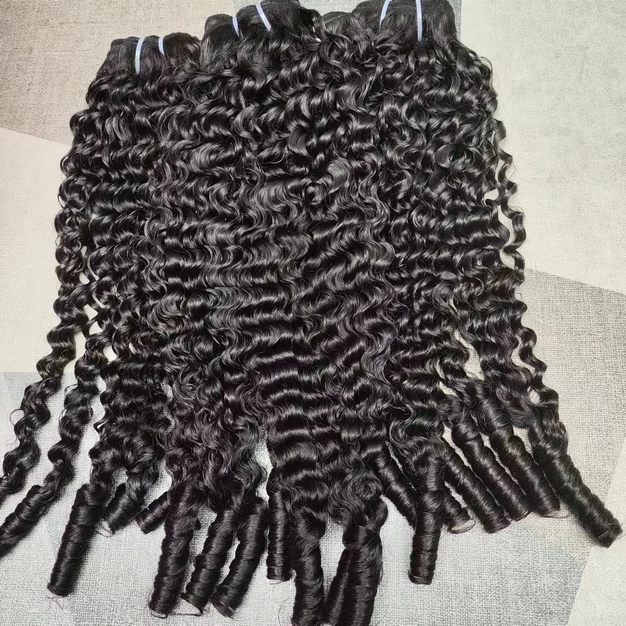 Eurasian Curly Vietnamese Raw Hair Bundles Virgin indian Human Hair ...