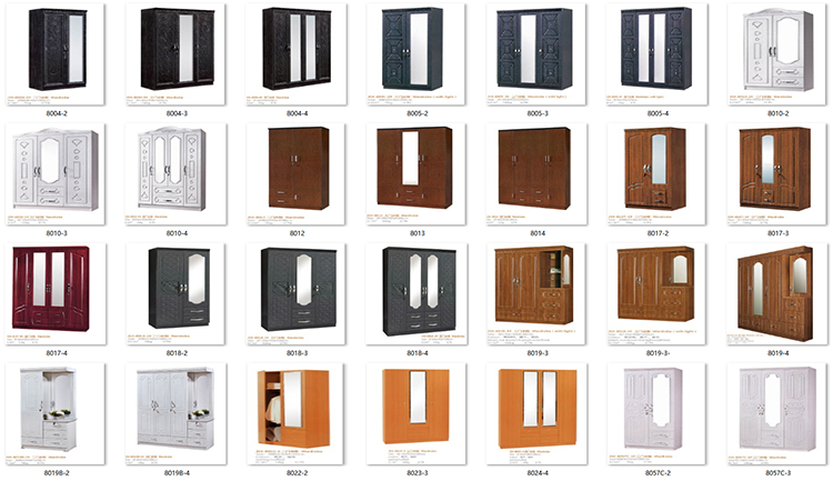 high end simple design open armoire wooden clothes almirah wardrobe ...