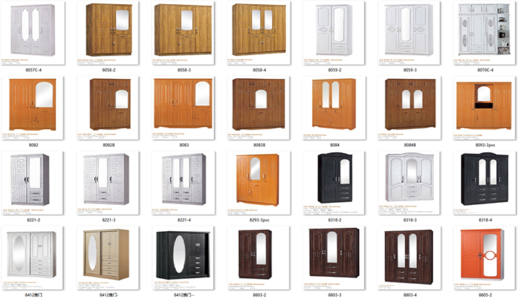 high end simple design open armoire wooden clothes almirah wardrobe ...