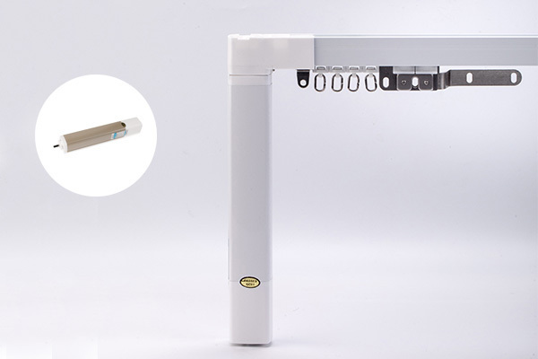 Motorized Tuya PVC Diagonal Rail Poles With Solar Motor Remote Smart ...