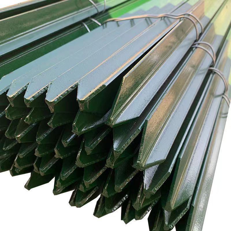 Steel Y post 6ft Green Painted Steel Y fence post/Steel Y post ...