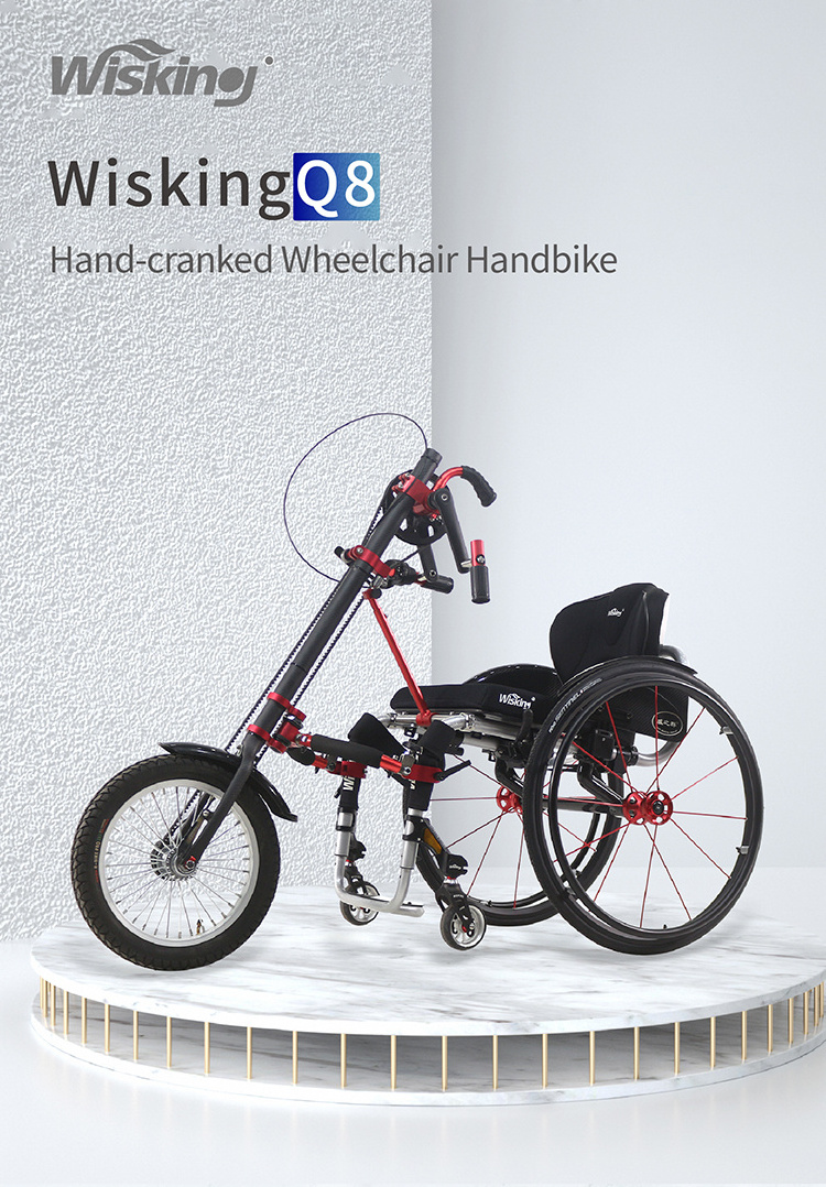 WISKING Q8 handicapped wheelchair tractor handbike trike for disabled ...