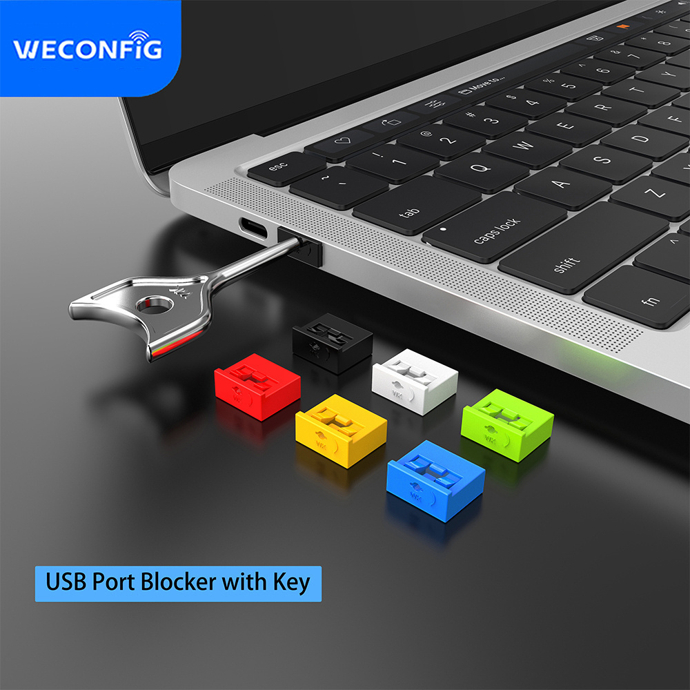 USB Port Lock, USB Port Blocker, Type A USB Port Blockers with Key ...