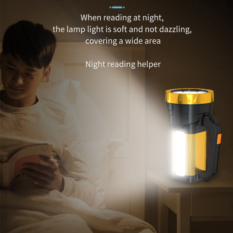 Rechargeable Searchlight Handheld LED Tactical Flashlight Spotlight ...
