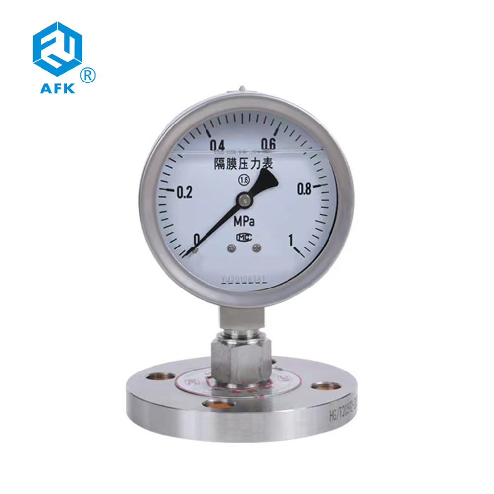 Bourdon Tube Pressure Gauge w/ Output Signal and Flush Diaphragm ...