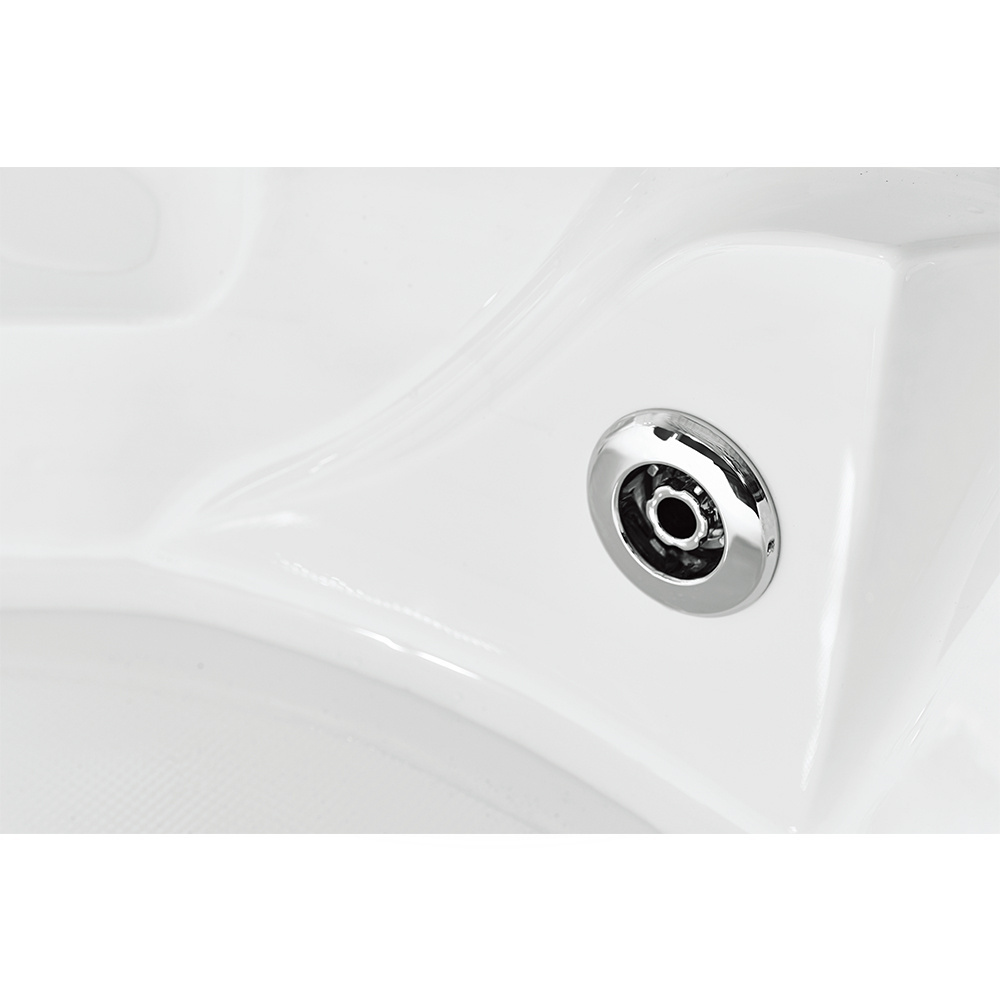 Corner massage tub whirlpool bathtub for 2 person acrylic triangle hot ...