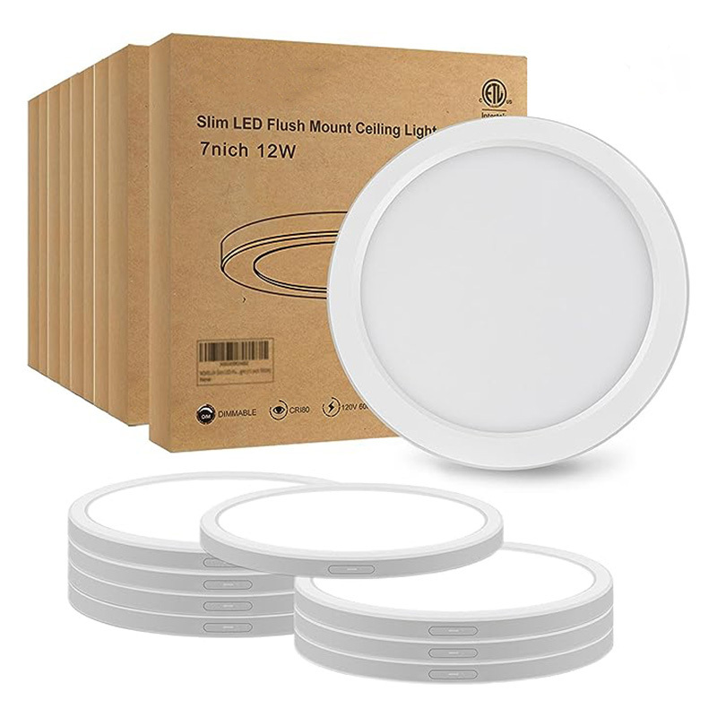 Worbest Surface Mounted Small Flush Mount Ceiling Light Slim ETL 3CCT ...