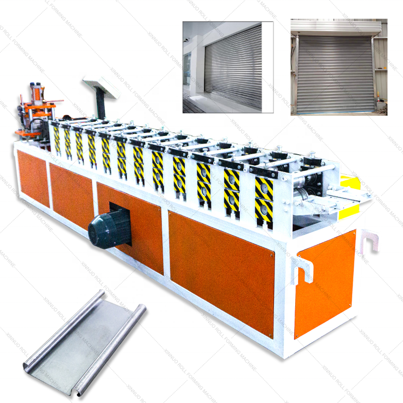 Roll former best quality roller making machine iron rolling shutter door slat cold forming ...