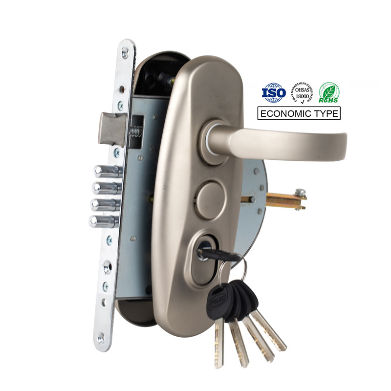 Israel style 7 bolts 4-way lock 9065 multipoint big door lock body ...