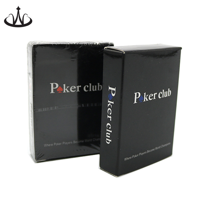 Custom Plastic Black Playing Cards PVC Waterproof Playing Poker cards ...