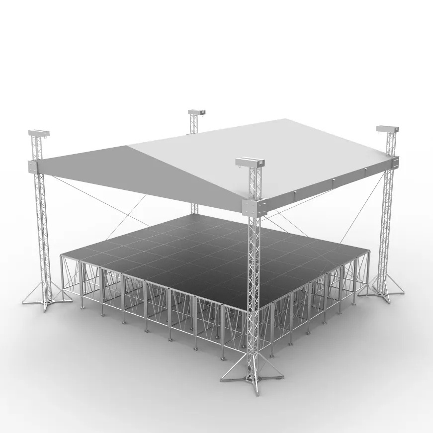 Mobile stage lighting truss aluminum used portable stage for sale ...