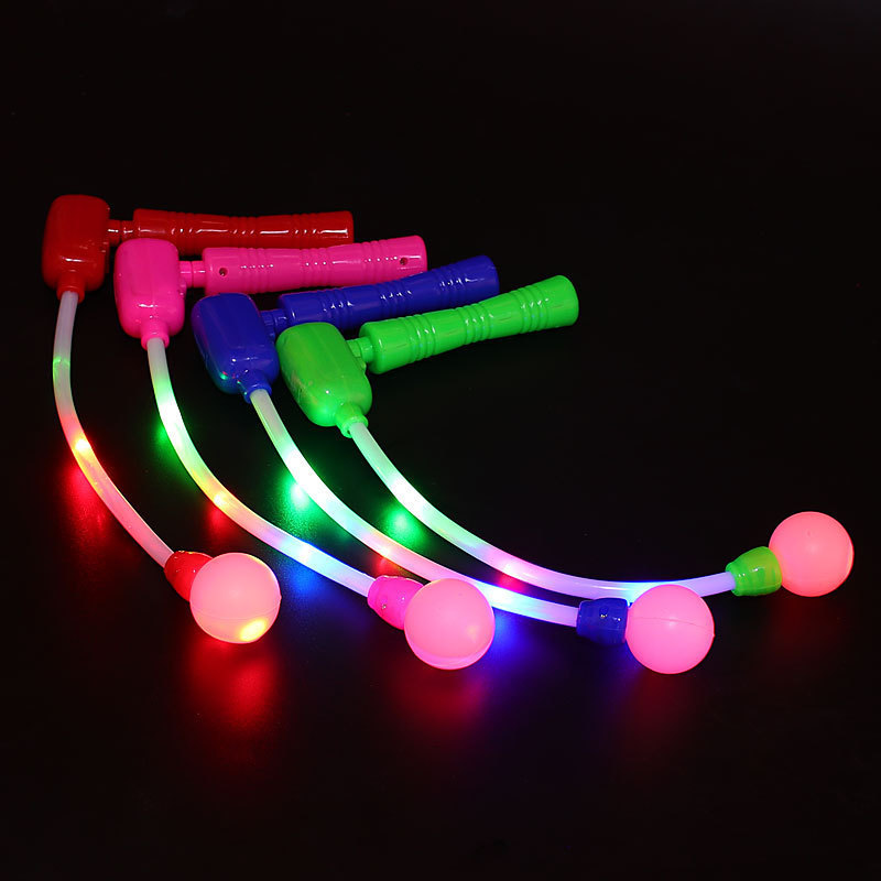 WY Creative colorful glow rotating stick with music swing lights for ...