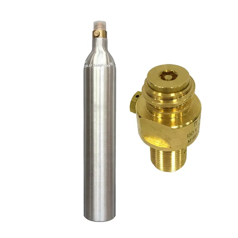 Food Grade Aluminum Soda C02 Gas 0.6l Soda Cylinders Co2 Cartridge for ...