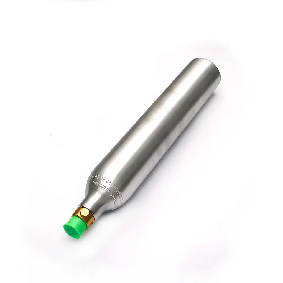 Food Grade Aluminum Soda C02 Gas 0.6l Soda Cylinders Co2 Cartridge for ...