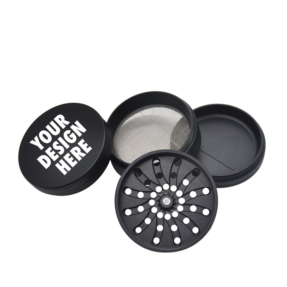 Aircraft Aluminum 63MM 4 Pieces Herb Grinder With Groove Grinding ...