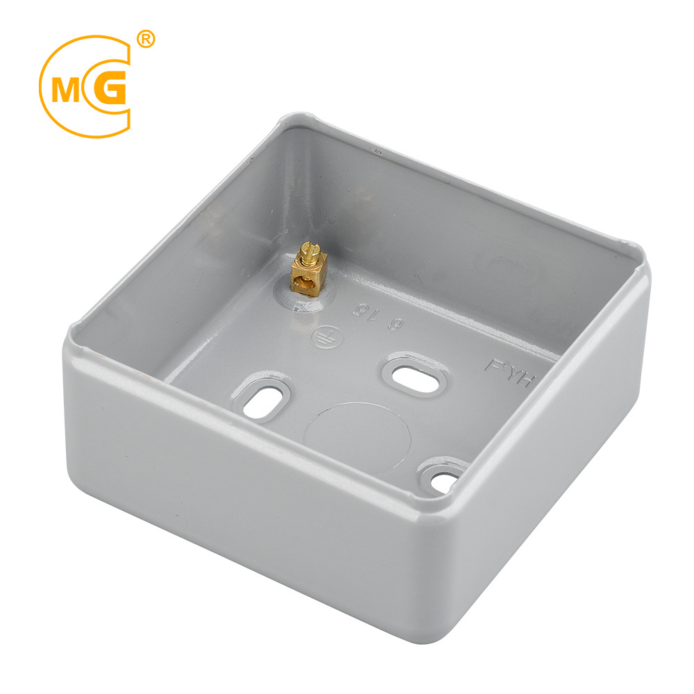 Metal clad industrial power 13A electric switch socket box ...