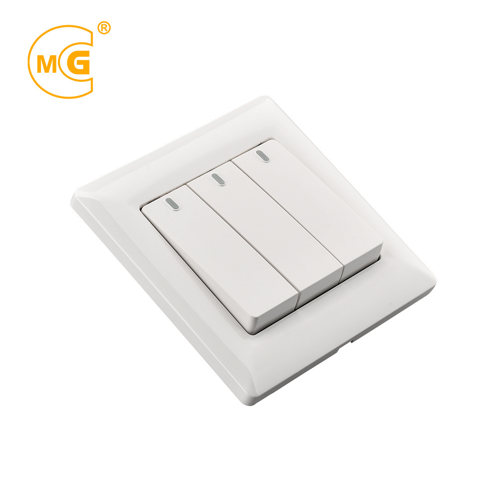 MG supply Modern 3 gang 220 250 volt multi modular electrical wall ...